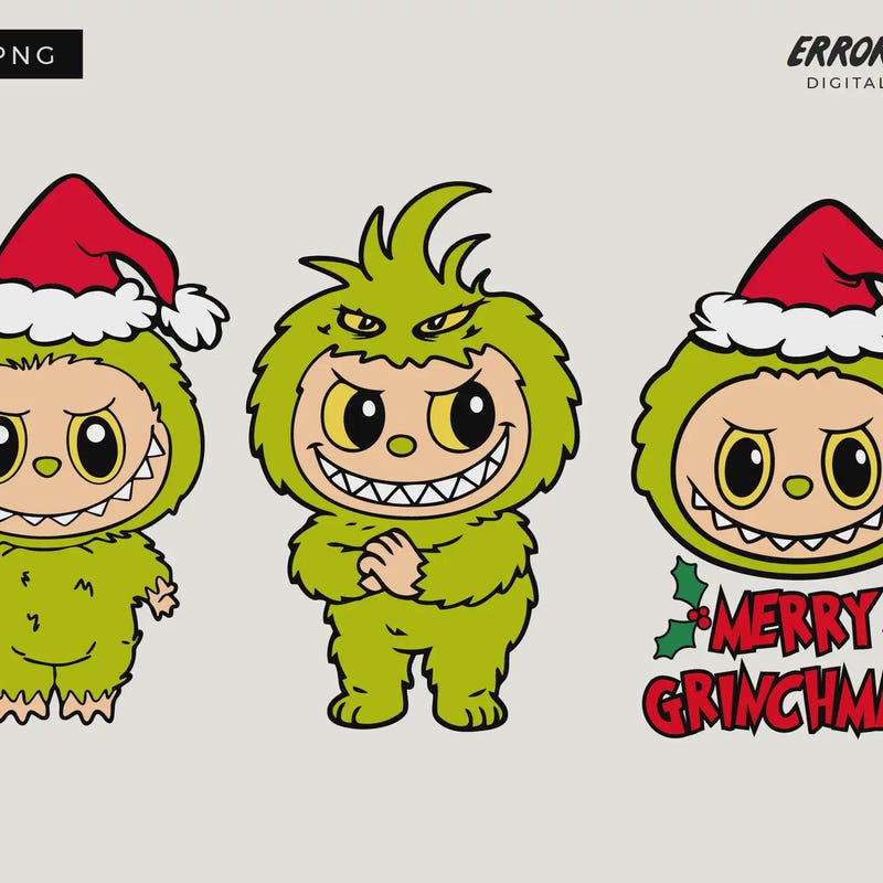 Labubu Grinch Costume - Etsy Australia