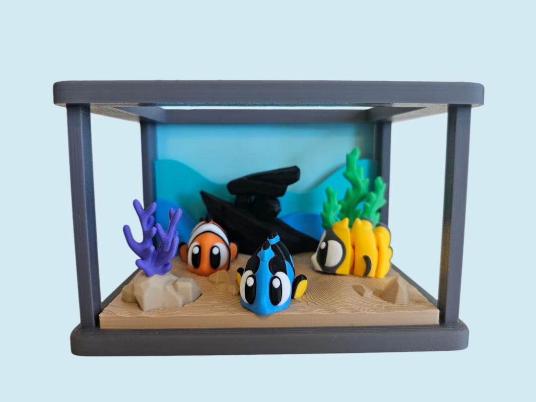 Tropical Fish Toy Set and Tank | DIY Kit - Etsy