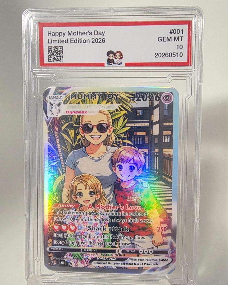 Custom Pokemon Card, Custom Father's Day, Custom Anniversary Trading ...