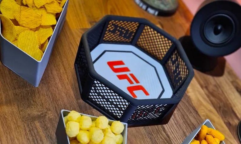 UFC Drink Coaster Set or Snack Storage Set | MMA Gift for Him, Father's ...