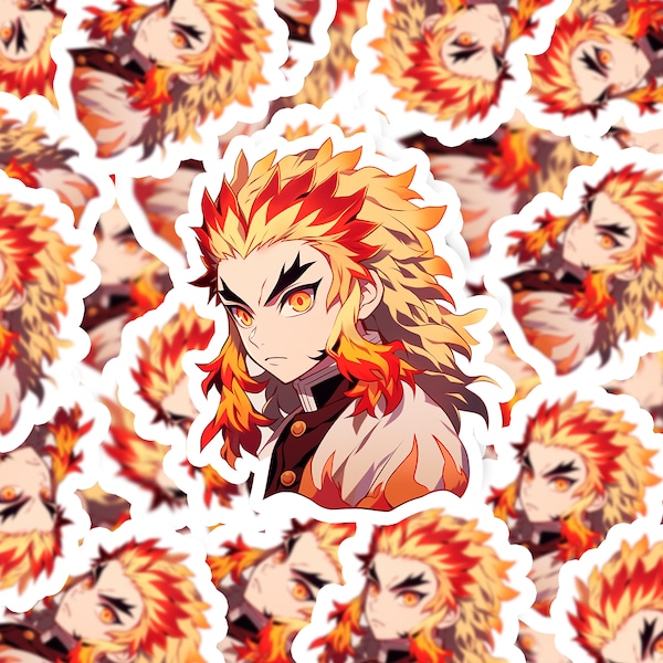 Kyojuro Rengoku Anime Svg - Etsy