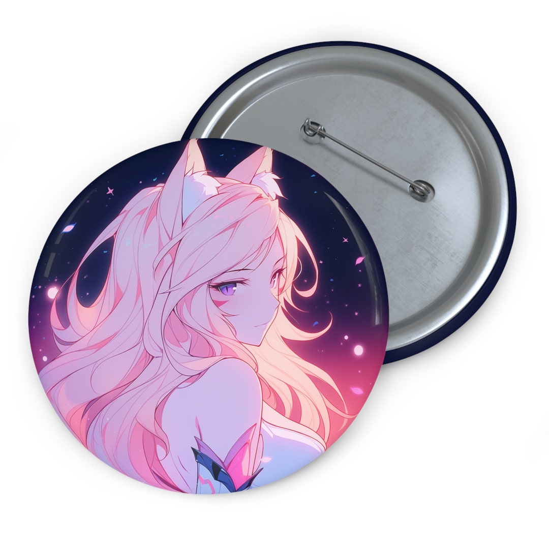 Star Guardian Ahri Button Pin | League of Legends | the Nine Tailed Fox ...