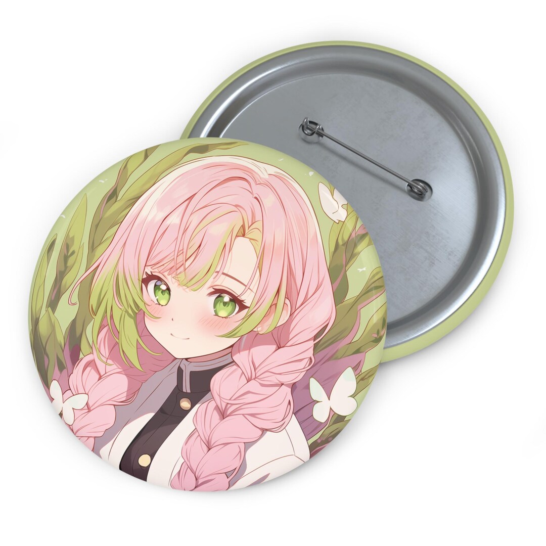 Mitsuri Kanroji Button Pin | Anime Demon Slayer | Love Hashira ...