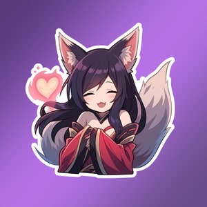 Ahri Sticker | League of Legends | the Nine Tailed Fox | Vastayan | Die ...