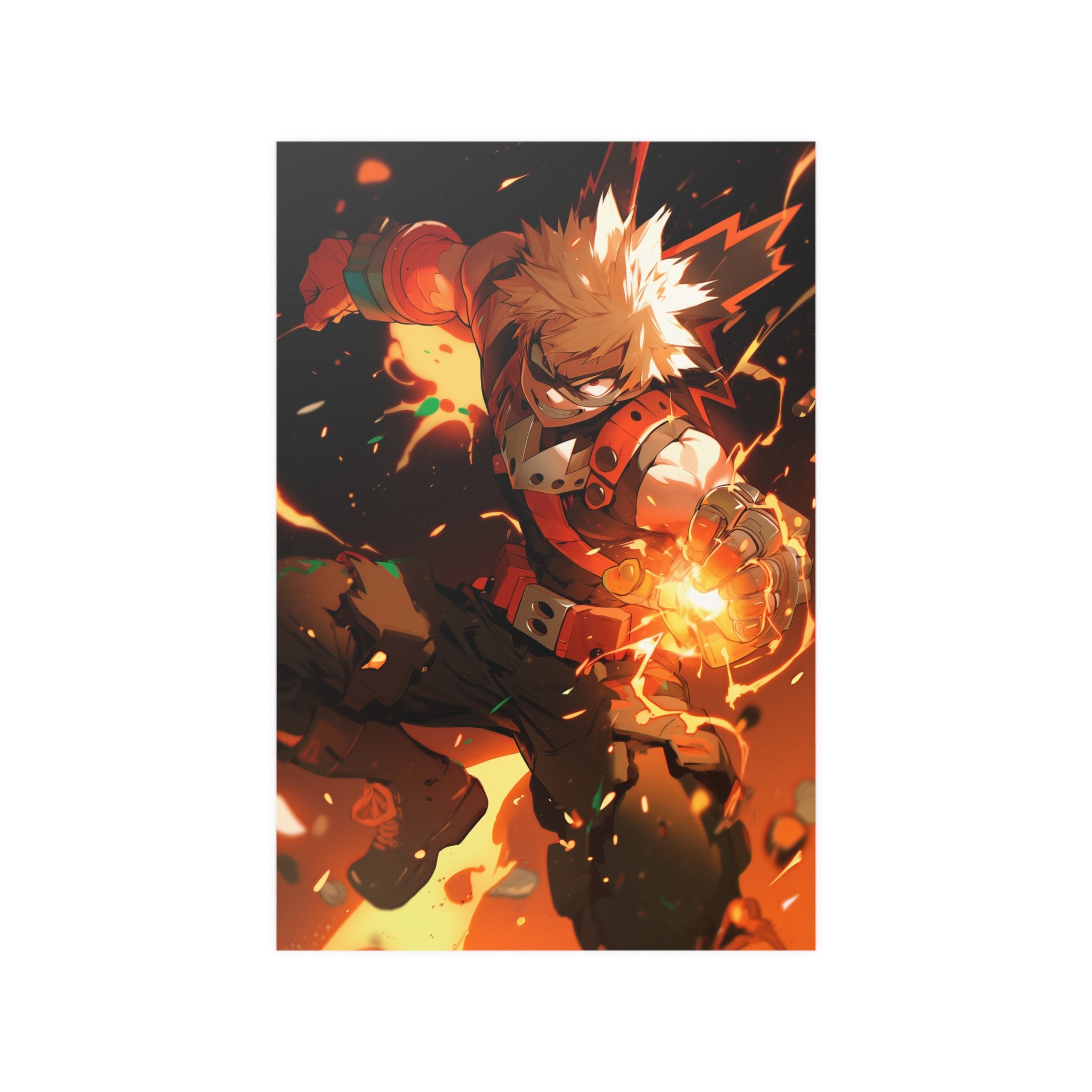 Katsuki Bakugo Poster My Hero Academia Kacchan Anime/manga Satin Wall ...