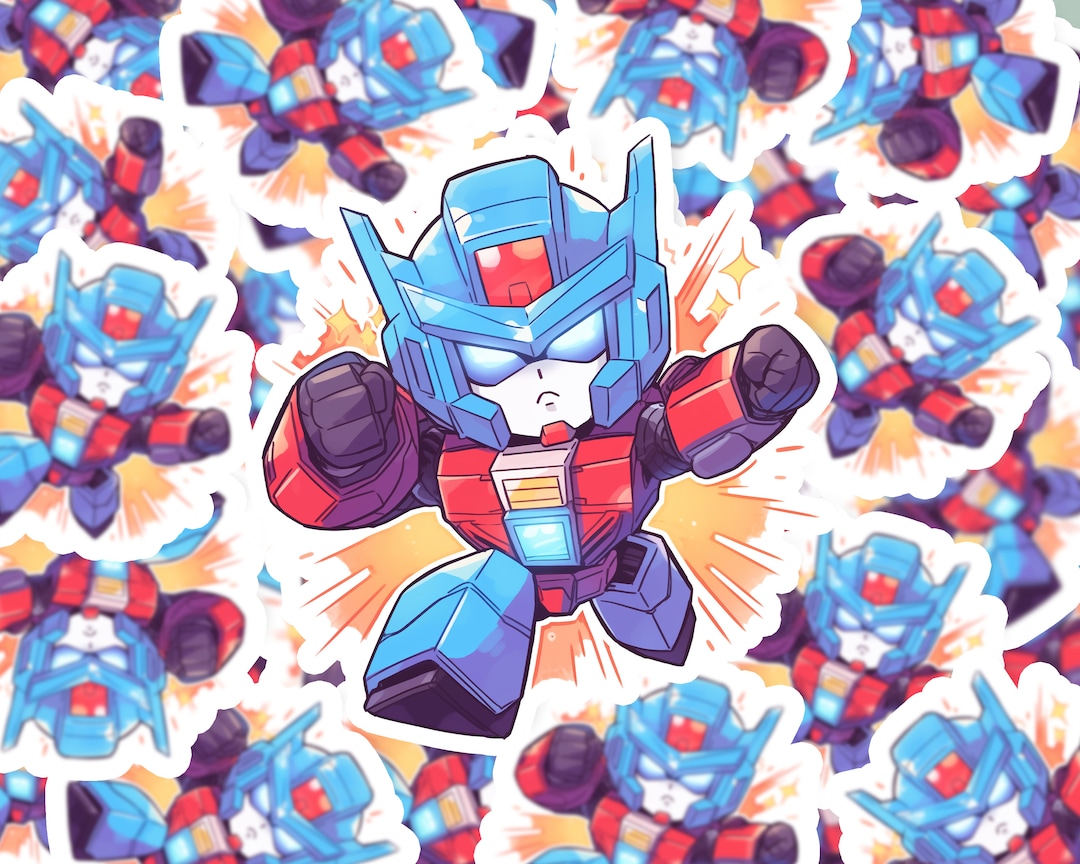 Cute Optimus Prime Sticker | Chibi | Transformers | Autobot ...