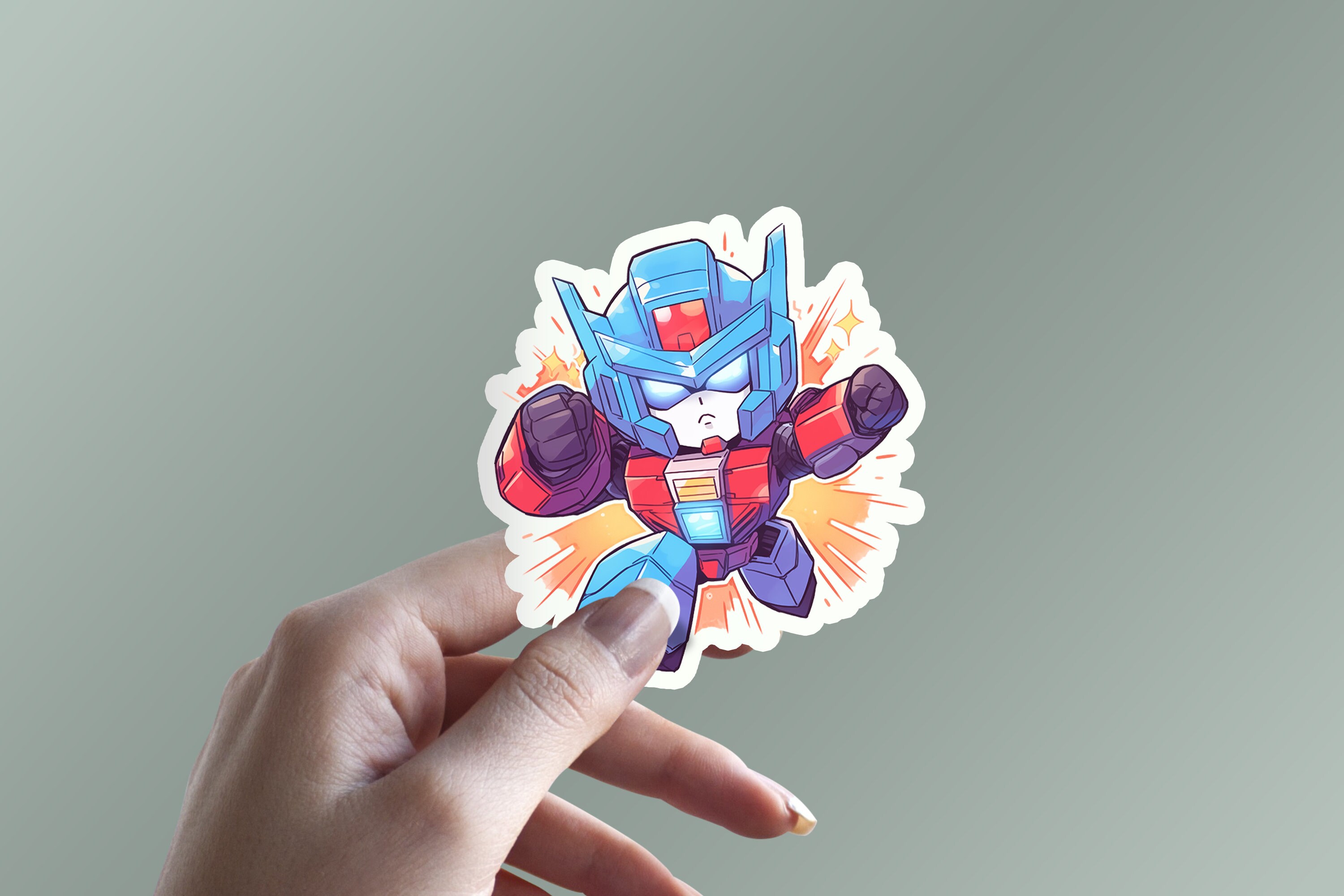 Cute Optimus Prime Sticker | Chibi | Transformers | Autobot | Water ...