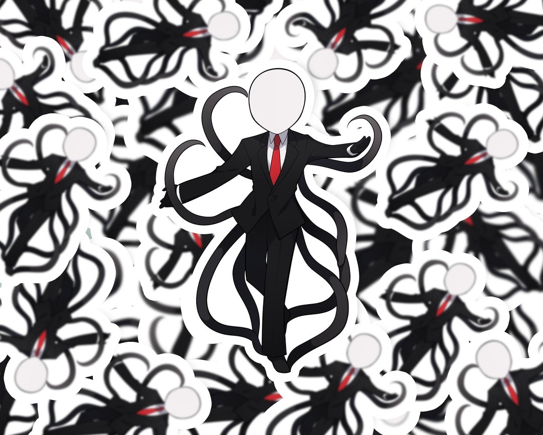 Slenderman Pose Sticker | Creepypasta | Weatherproof Glossy | Die Cut ...