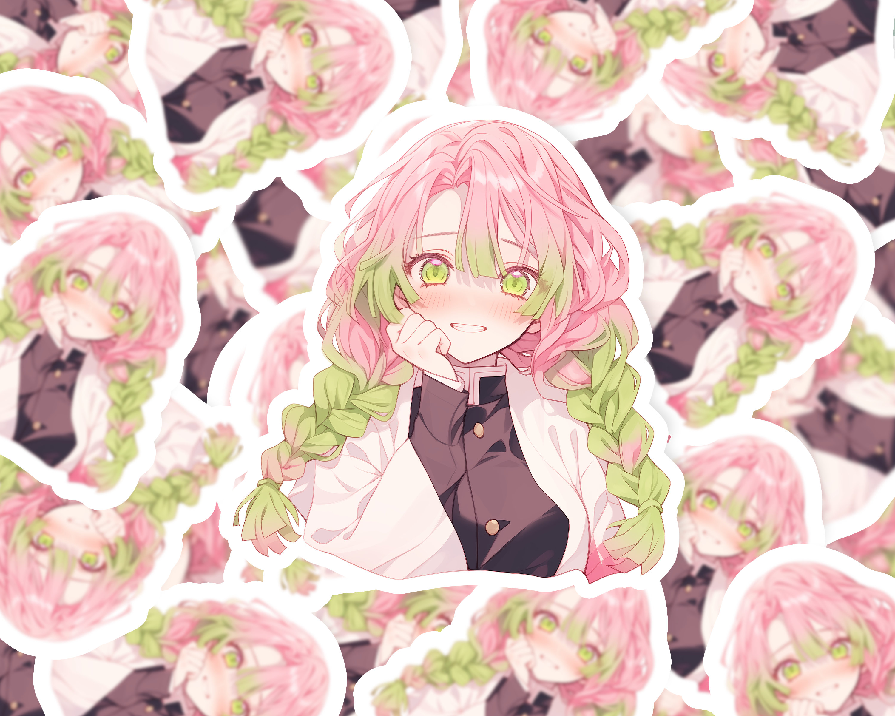 Mitsuri Kanroji Sticker Demon Slayer Love Hashira Anime/manga Die Cut ...