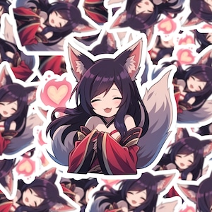 Ahri Sticker | League of Legends | the Nine Tailed Fox | Vastayan | Die ...