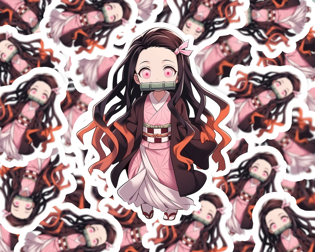 Nezuko Kamado Sticker | Demon Slayer | Anime | Demon Girl | Die Cut ...