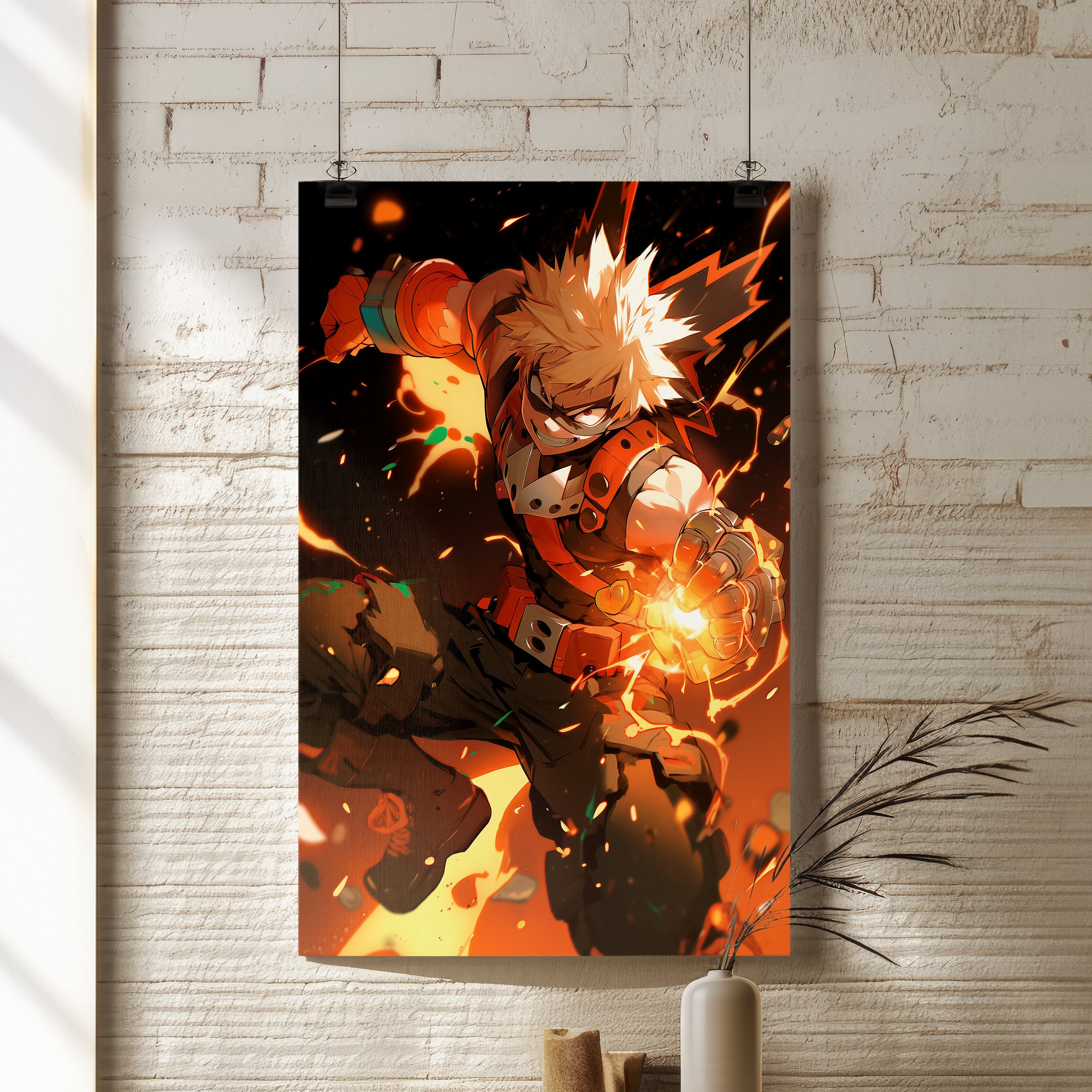 Katsuki Bakugo Poster My Hero Academia Kacchan Anime/manga Satin Wall ...