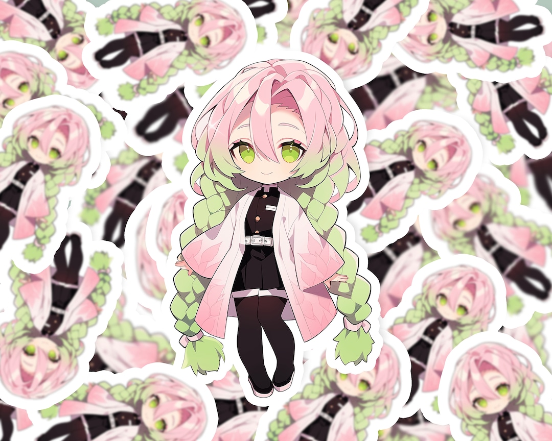Mitsuri Kanroji Sticker | Demon Slayer Love Hashira | Anime/manga | Die ...