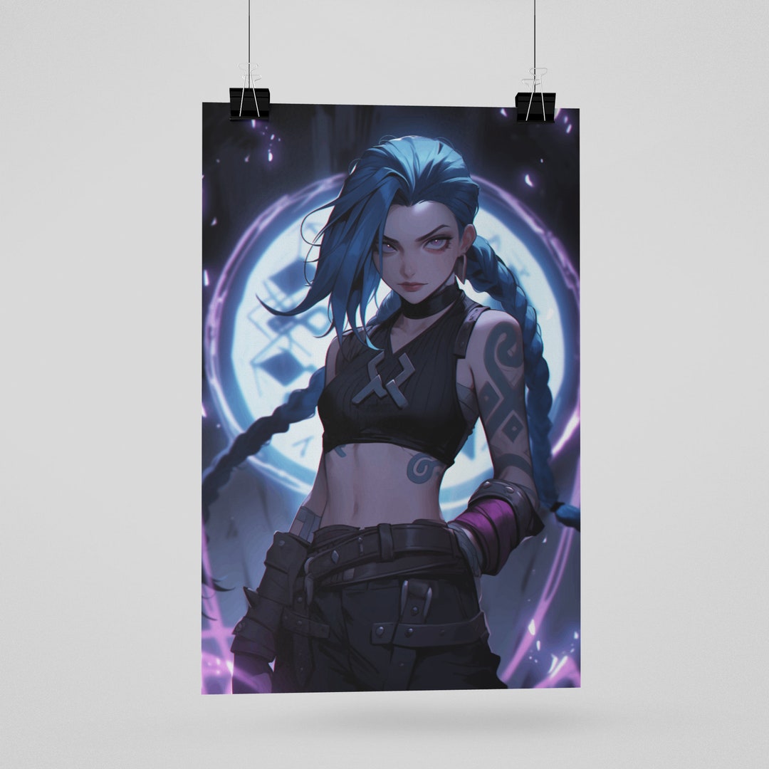 Arcane Jinx Powder Poster League Of Legends Wall Art Home Decor For