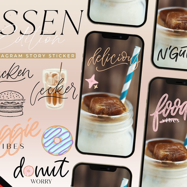Food Ig Story Stickers - Etsy