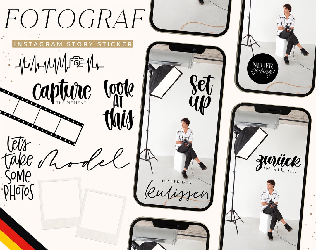 150 PHOTOGRAPHY Minimal Instagram Story Stickers I PHOTOGRAPH Insta ...