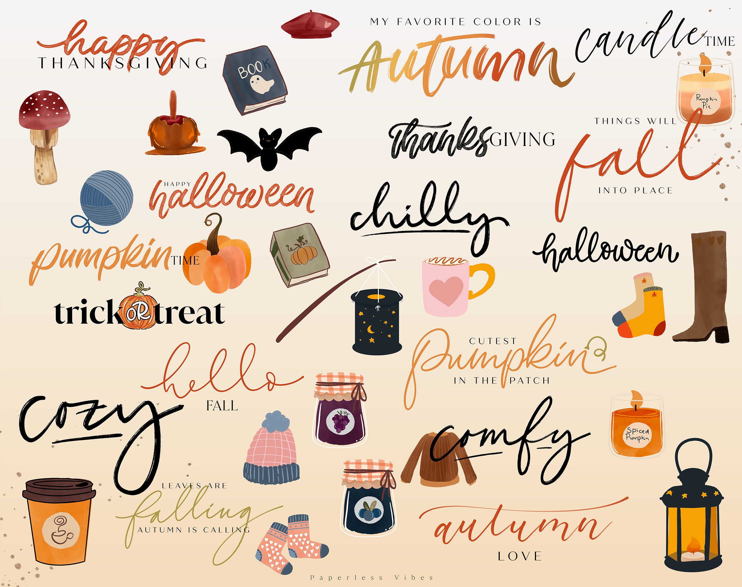 150+ AUTUMN Instagram Story Stickers I Autumn Insta Story Stickers - Etsy