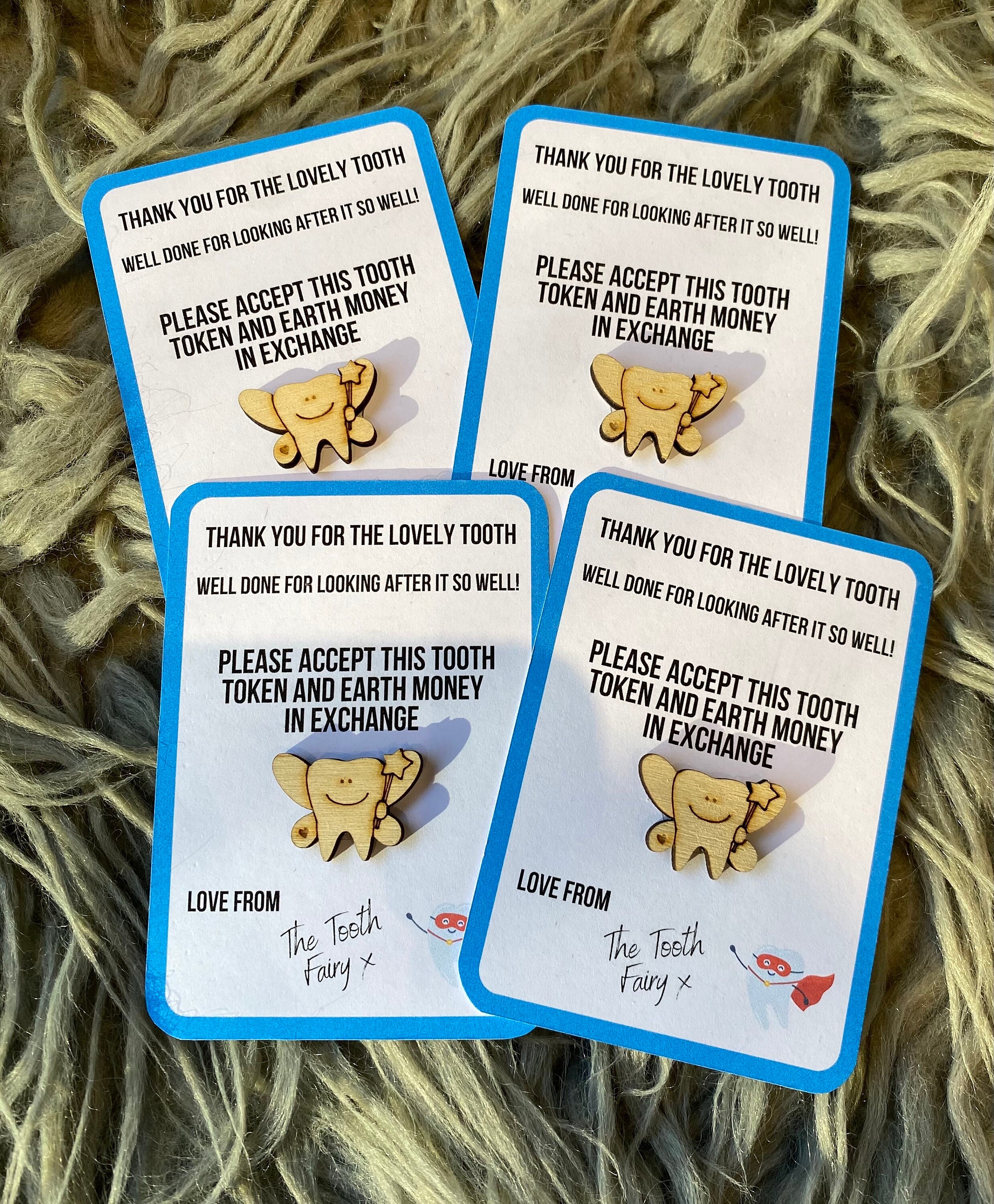 Tooth Fairy Tooth Token | Etsy