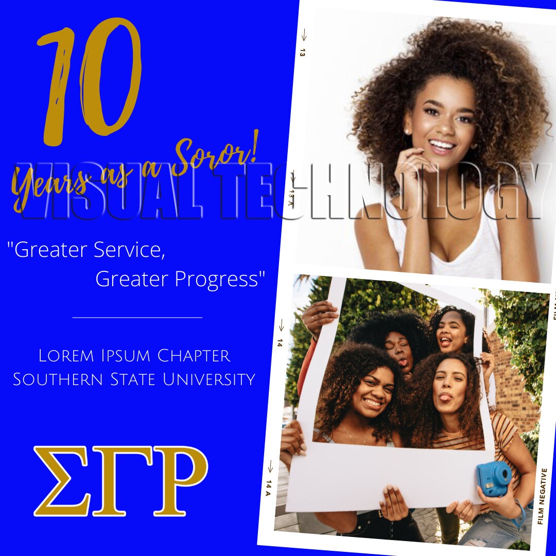Sigma Gamma Rho Anniversary Template for Instagram or Facebook - Etsy