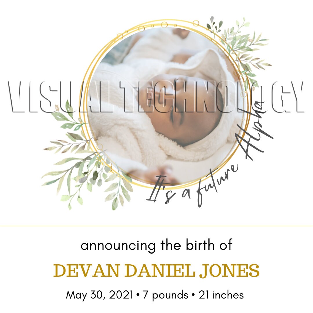 Baby Alpha in Training Alpha Phi Alpha Baby Announcement - Etsy