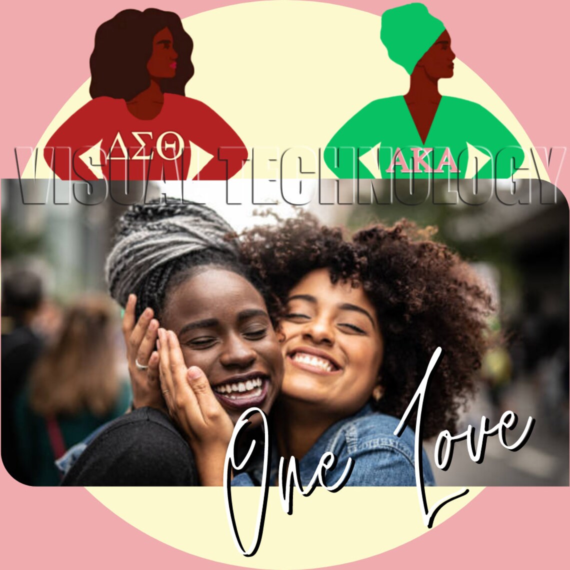 Delta Sigma Theta / Alpha Kappa Alpha ONE LOVE Canva Facebook Instagram ...