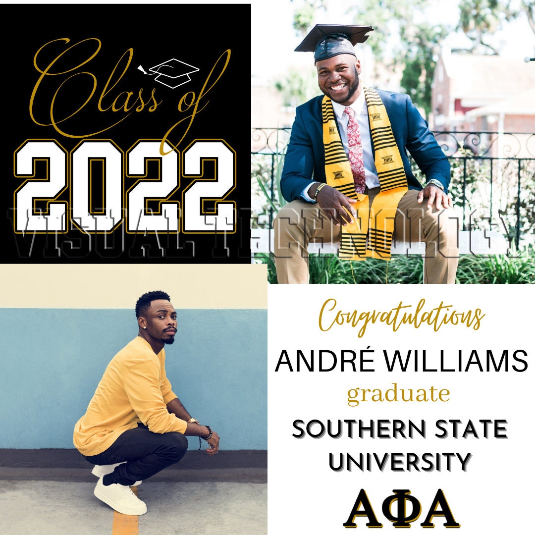 Alpha Phi Alpha Graduate Template for Instagram or Facebook - Etsy