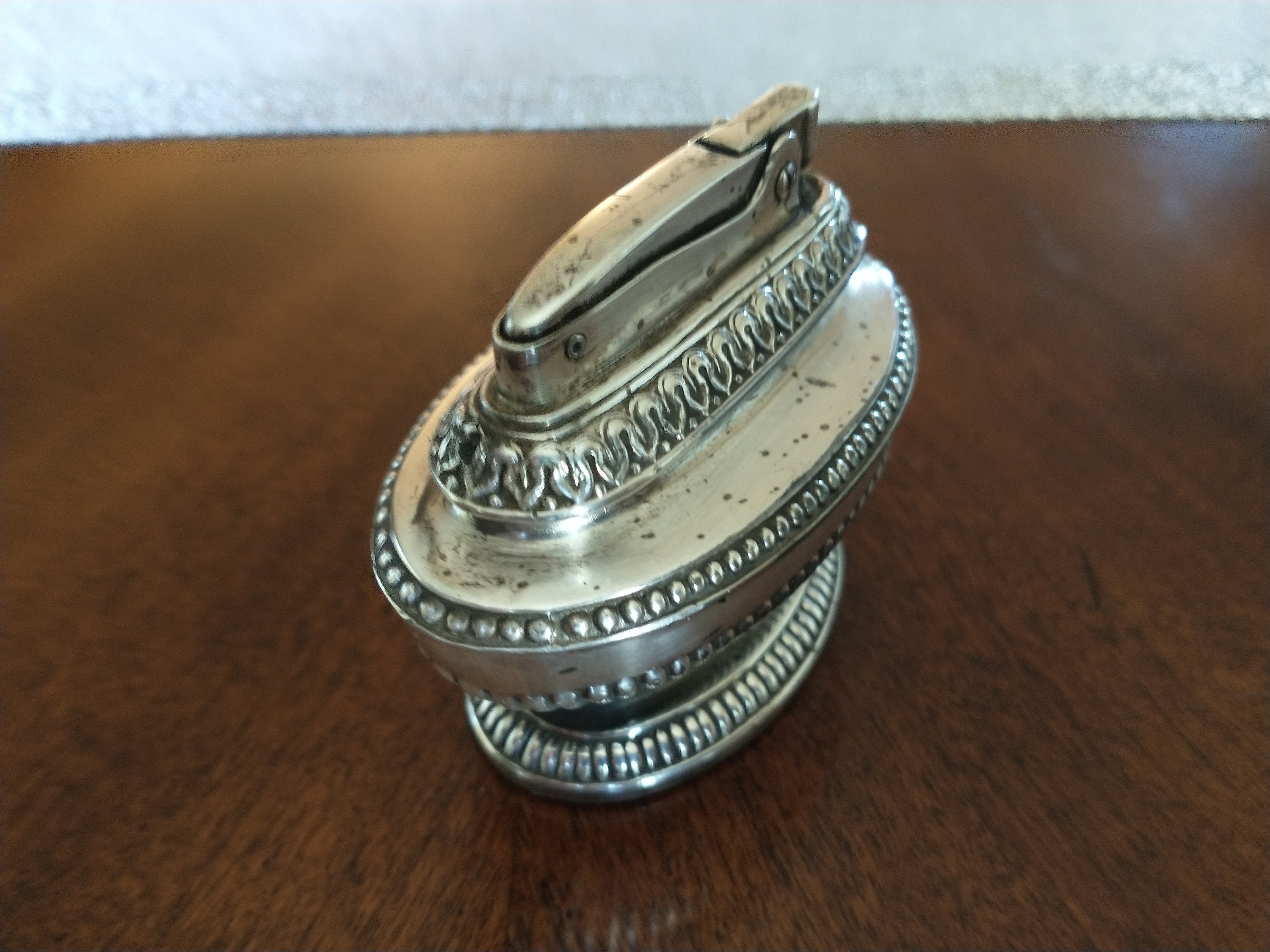 Vintage Queen Anne Ronson Table Lighter Silver Plated by - Etsy