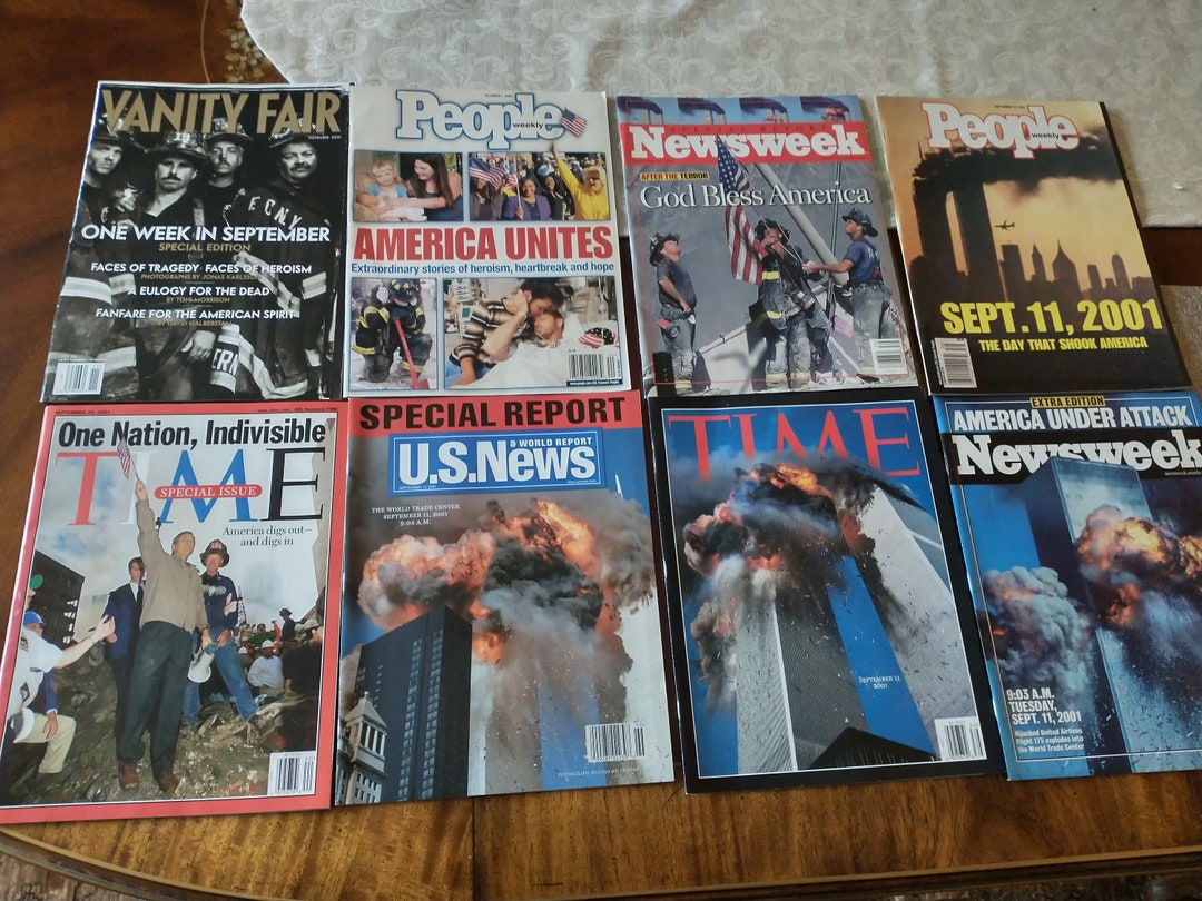 Vintage Collection of Eight Magazines From Around September 11, 2001 ...