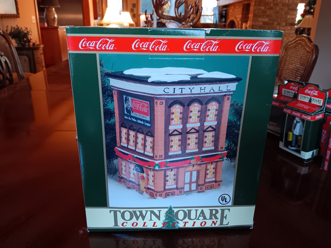 Vintage City Hall Coca Cola Town Square Collection Figurine in Original ...