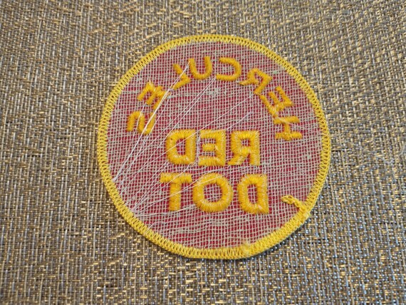 Vintage Hercules Red Dot Patch - Gem