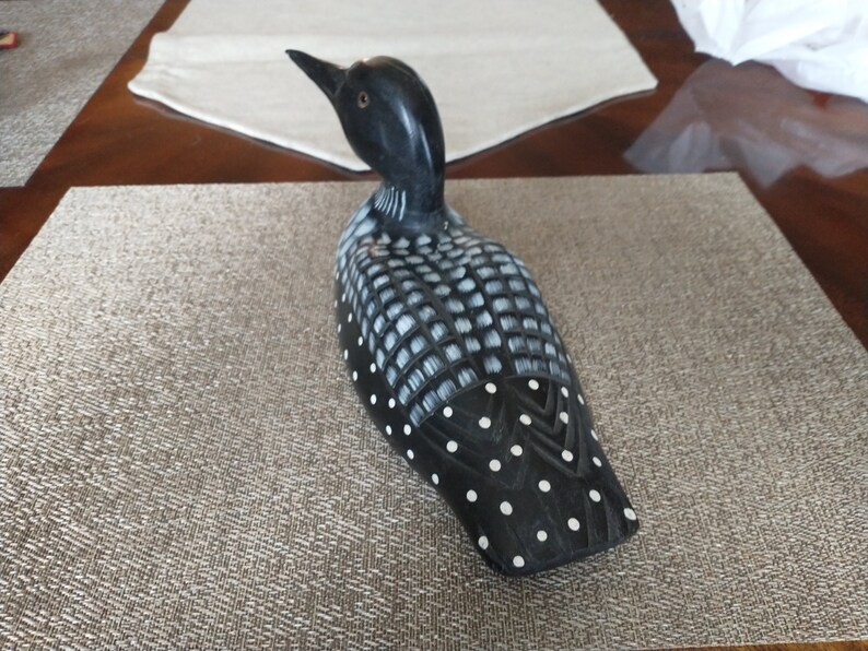 Vintage Loon Duck Decoy Folk Art Hand Painted Great Folk Art Look - Etsy