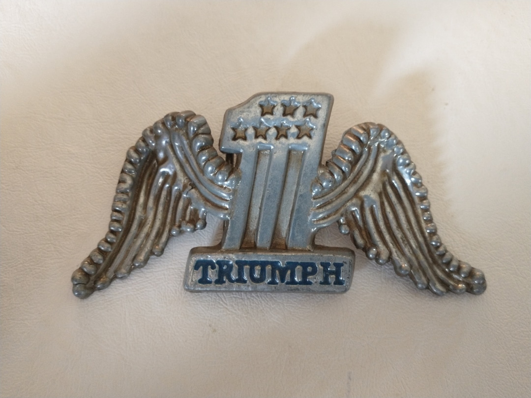 Vintage Triumph Winged Number 1 Belt Buckle - Etsy