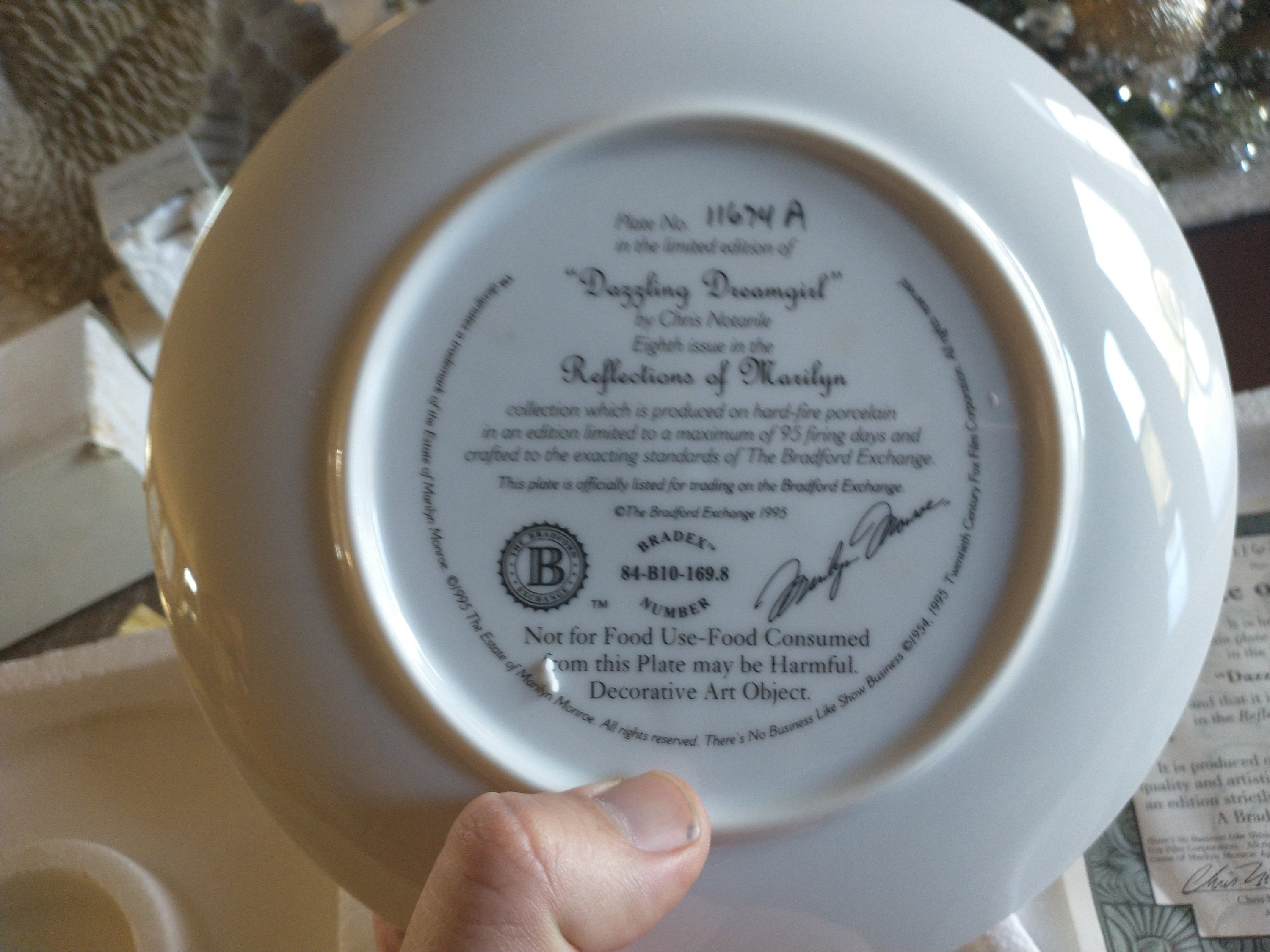 Vintage Marilyn Monroe Collectors Plate Bradford Exchange - Etsy