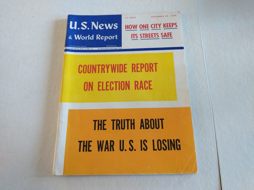 Vintage US News & World Report Magazine September 28, 1964 Very Good ...