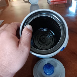 Vintage Rowe Pottery Stoneware Salt Glaze Jar Rooster Motif With Ears ...