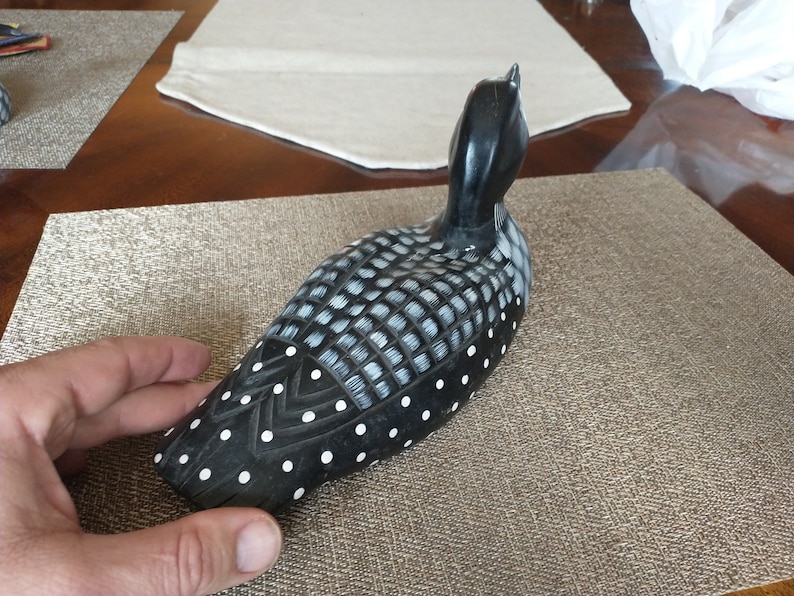Vintage Loon Duck Decoy Folk Art Hand Painted Great Folk Art Look - Etsy