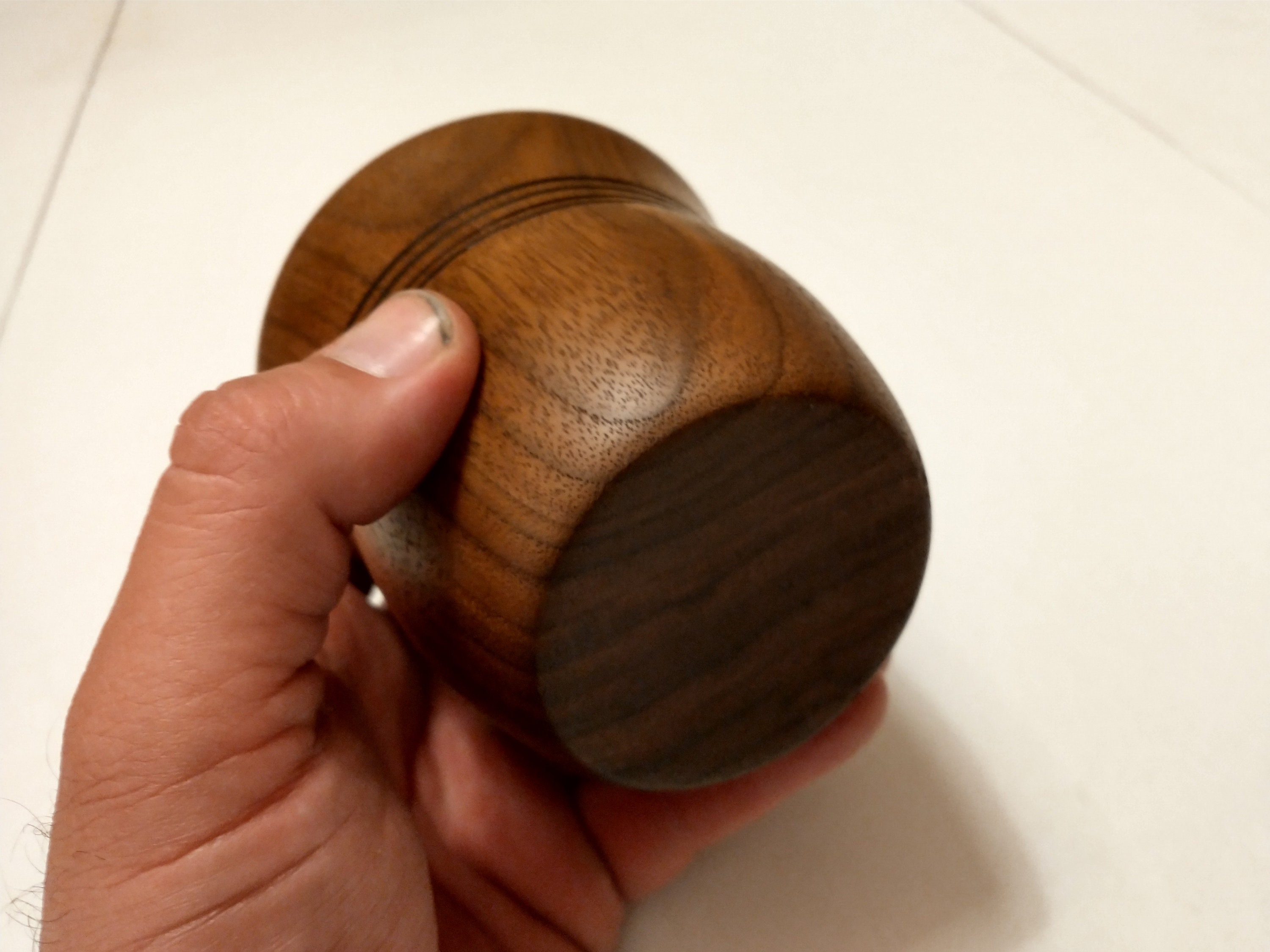 Vintage Don Isaacson Turned Wooden Box With Figured Wood Inlay | Etsy