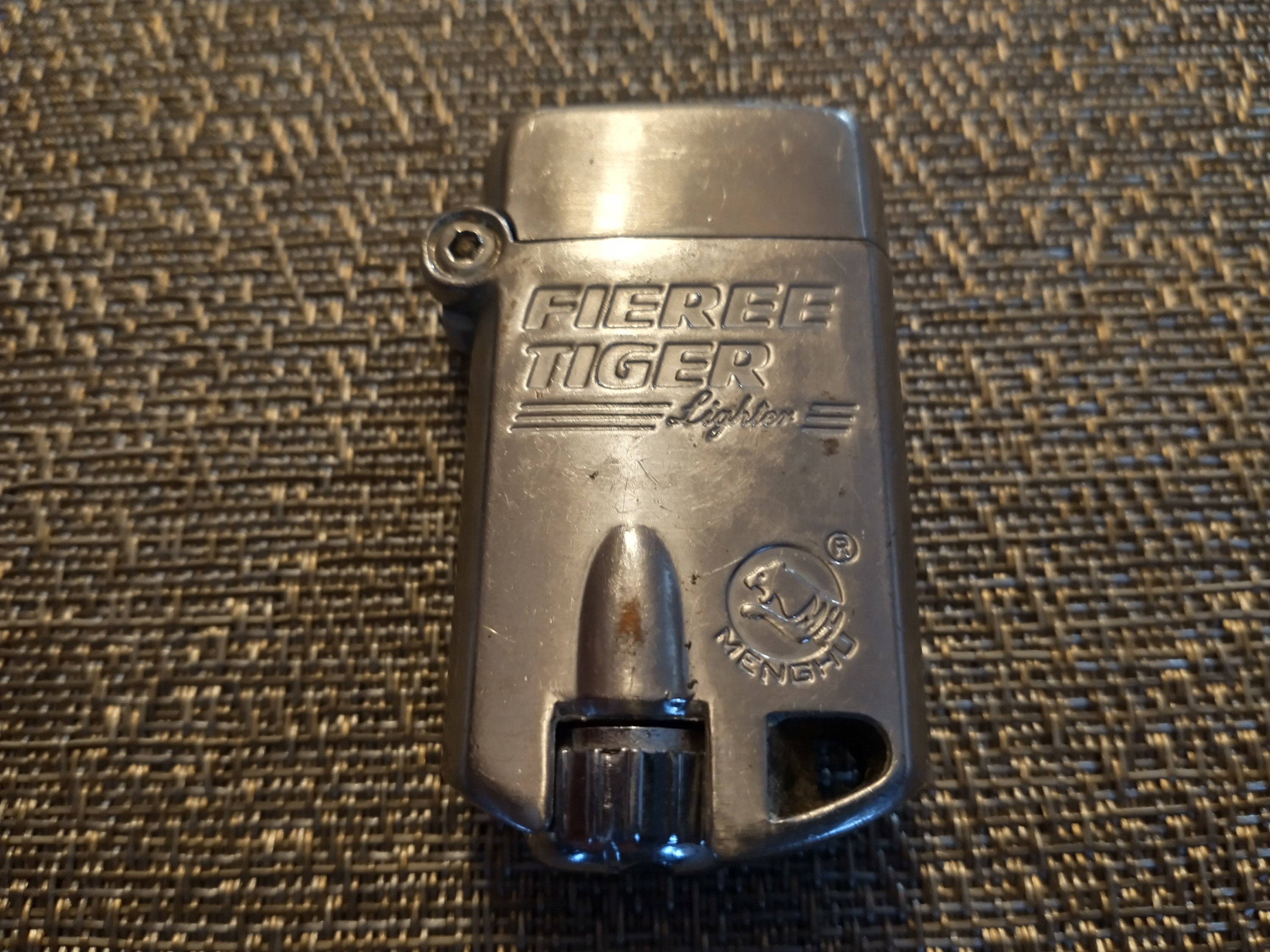 Vintage Fieree Tiger Cigarette Lighter Butane Sparks but Doesn't Light ...