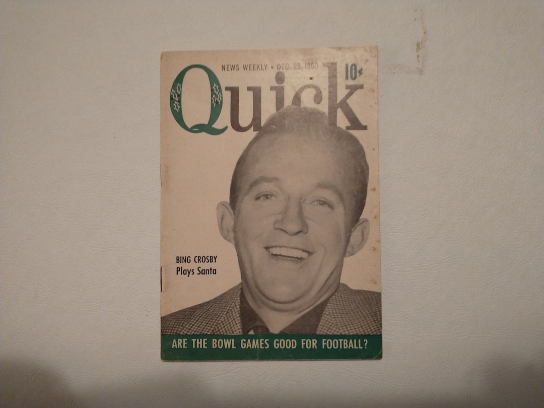 Vintage Quick Magazine December 25, 1950 Pinup Magazine Short Articles ...