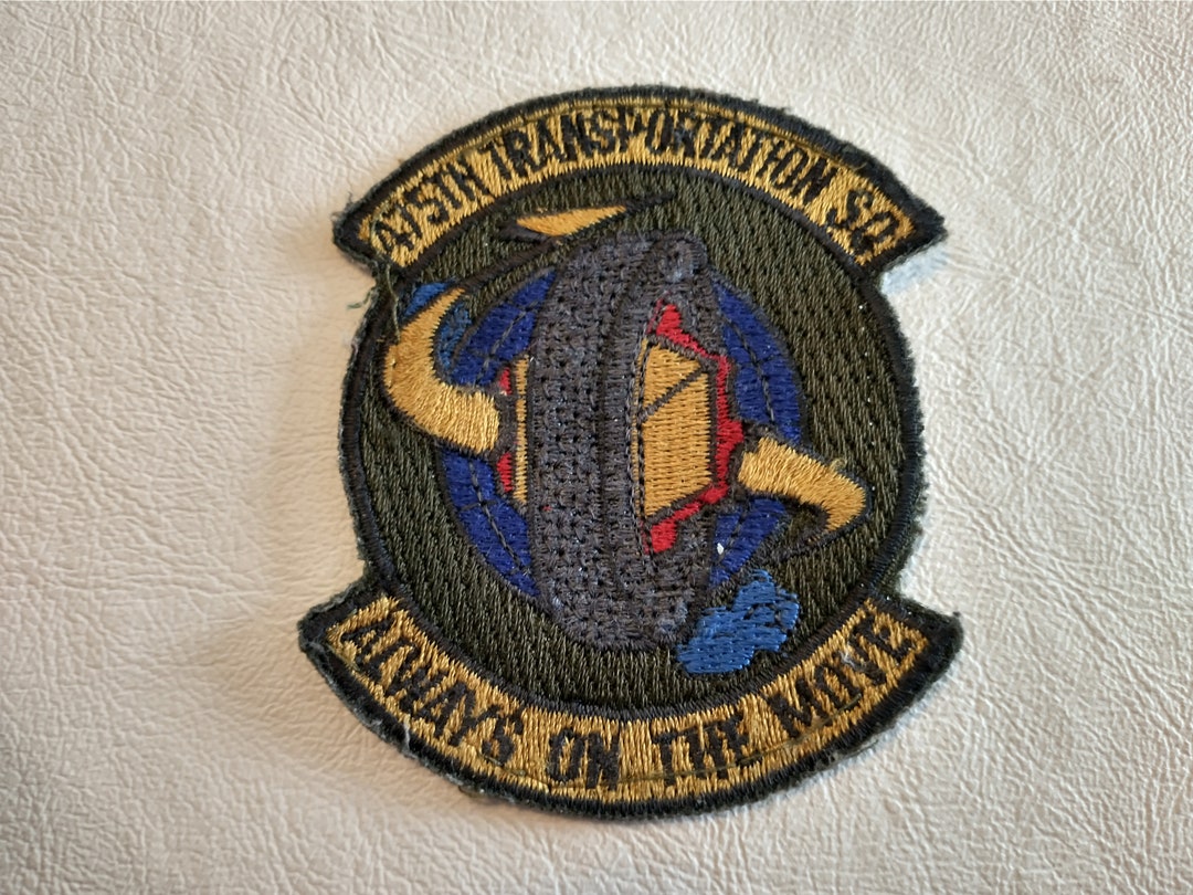 Vintage 475th Transportation Squadron Subdued Patch Always on the Move ...