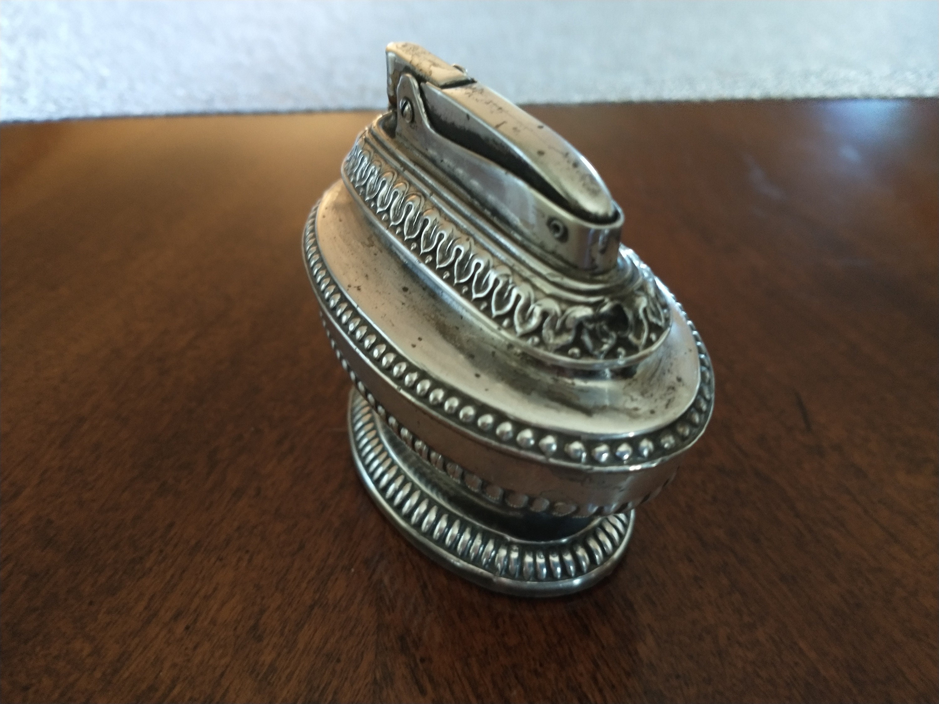 Vintage Queen Anne Ronson Table Lighter Silver Plated by - Etsy