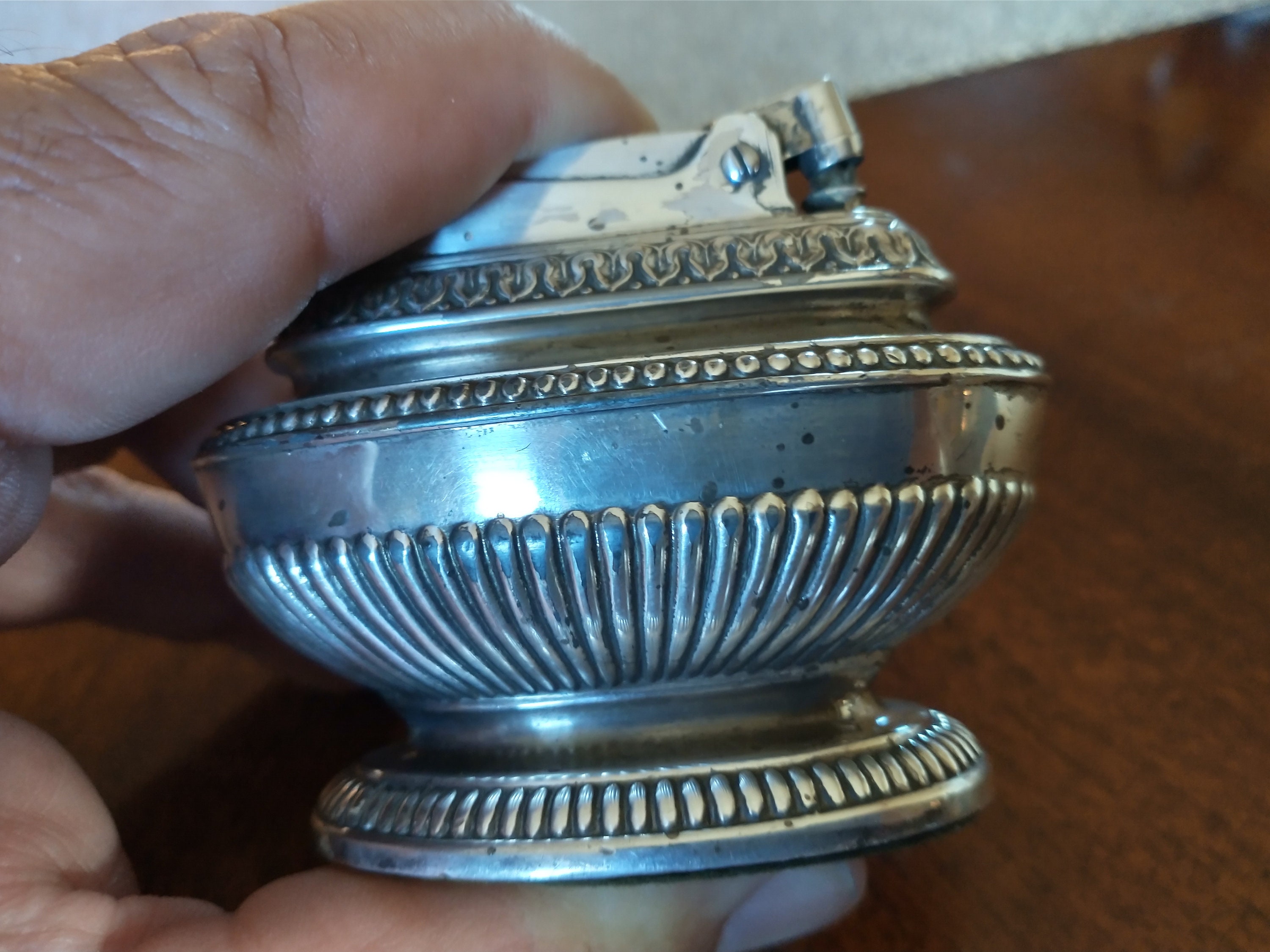 Vintage Queen Anne Ronson Table Lighter Silver Plated by - Etsy