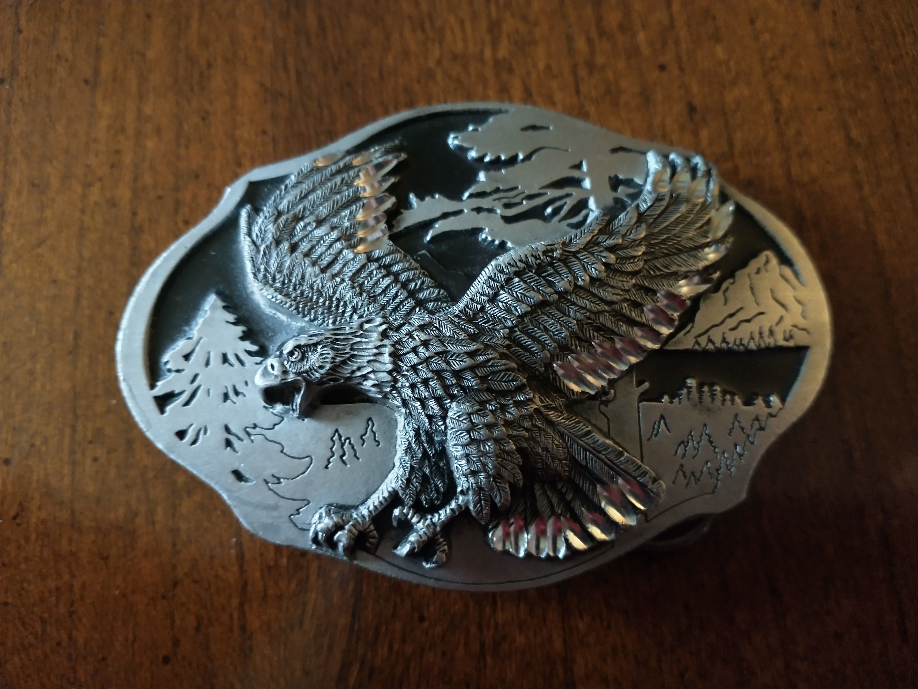 Vintage Soaring Eagle Belt Buckle Siskiyou 1996 - Etsy
