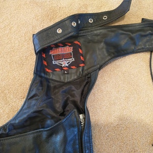 Vintage Interstate Leather Leggings Black Leather Men's Size Large ...