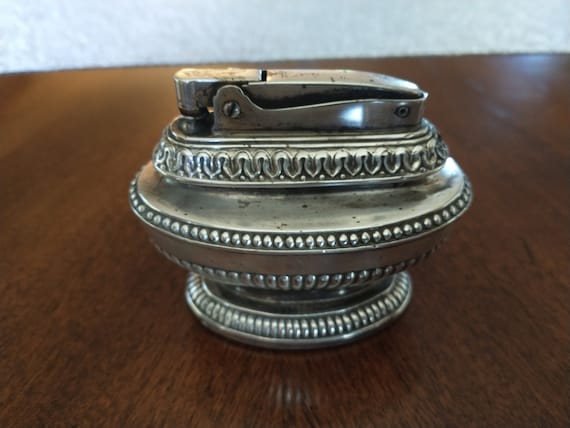 Vintage Queen Anne Ronson Table Lighter Silver Plated by - Etsy