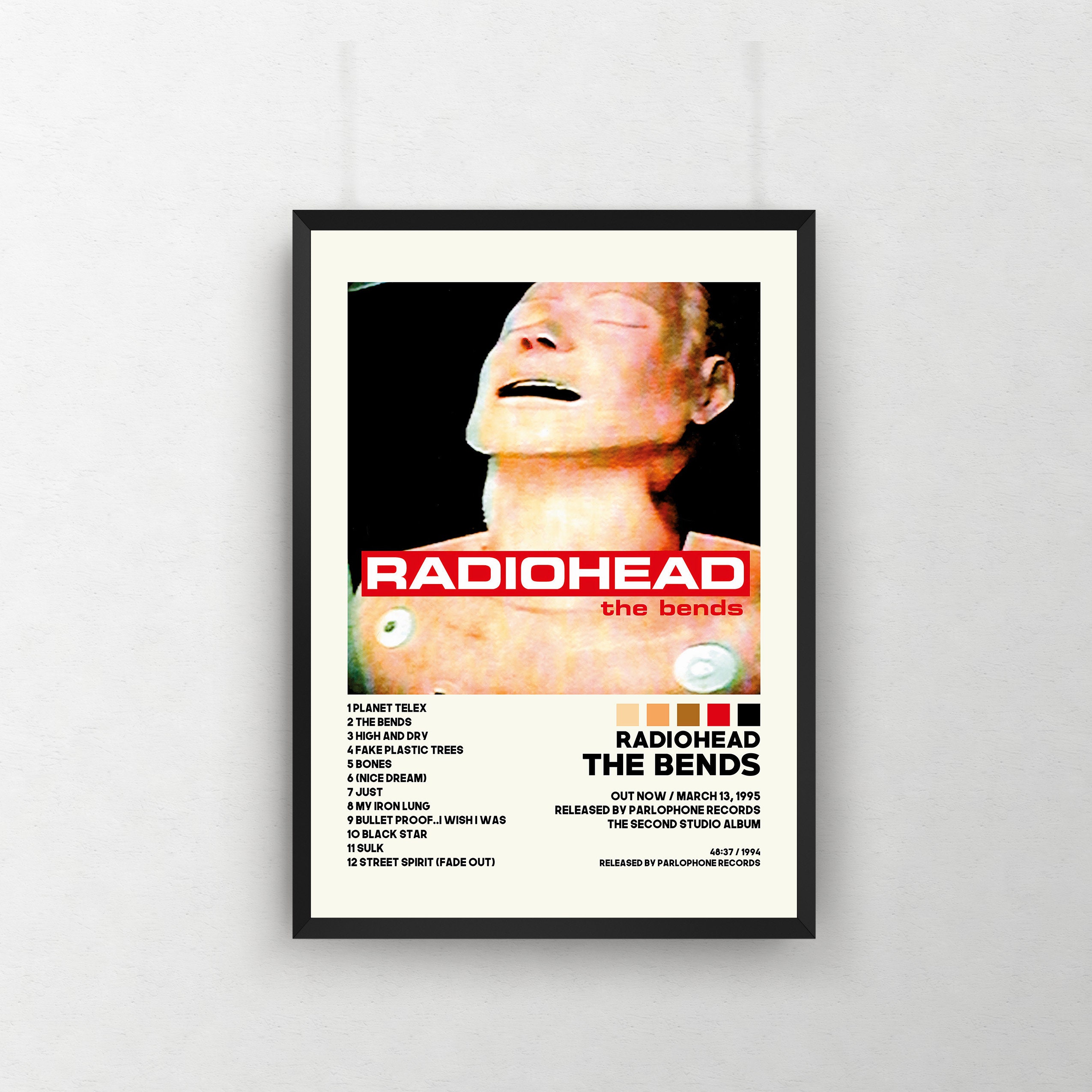 Radiohead Posters / The Bends Poster / Radiohead OK Computer | Etsy