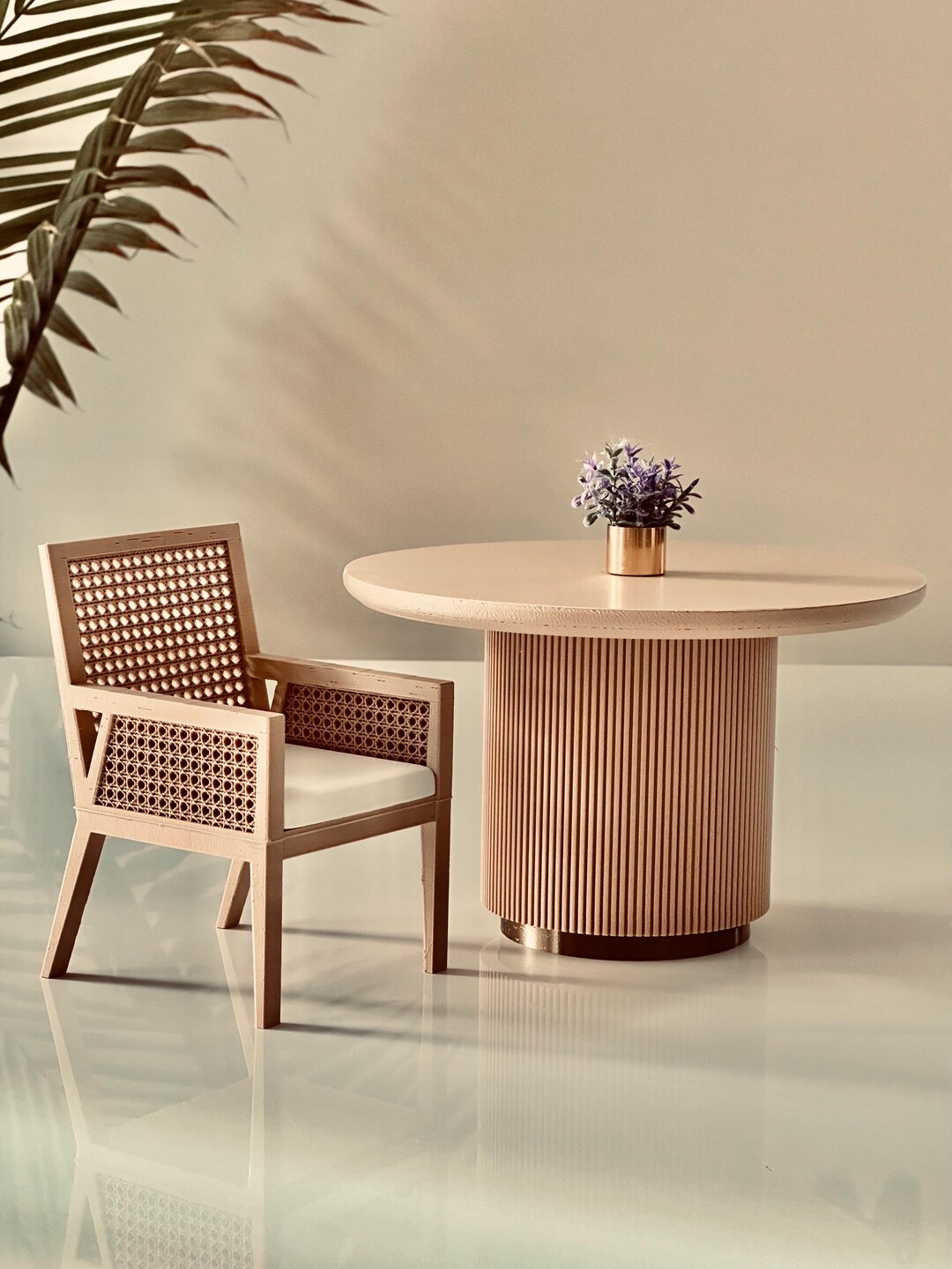 Round Dining Table Miniature 1:6 Scale (in Stock Will Ship Quickly) - Etsy