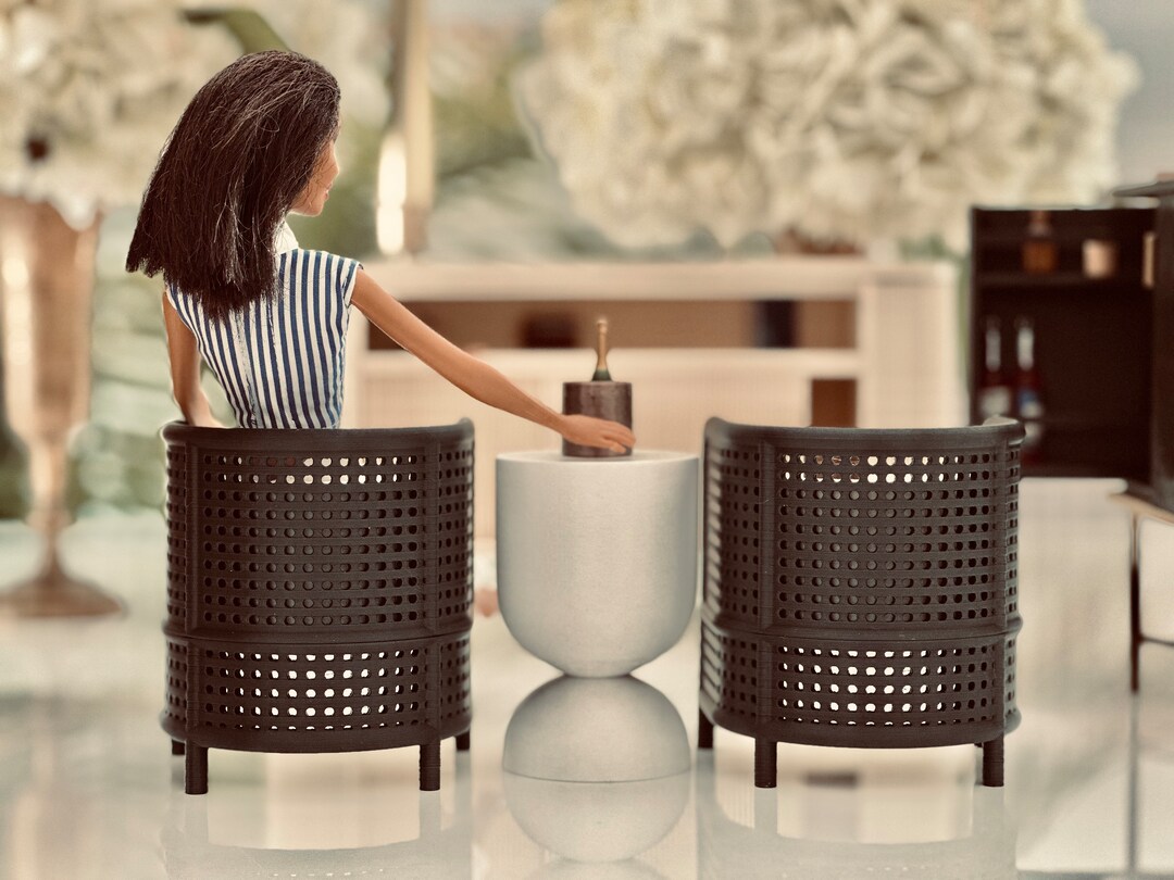 1:6 Scale Miniature Accent Chair Set of 2 (in Stock) - Etsy