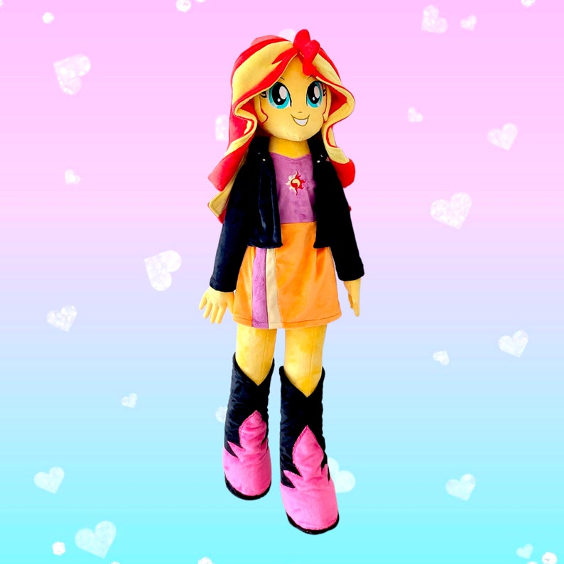 Sunset Shimmer EQ Girls Plush Doll. Live Size - Etsy Canada