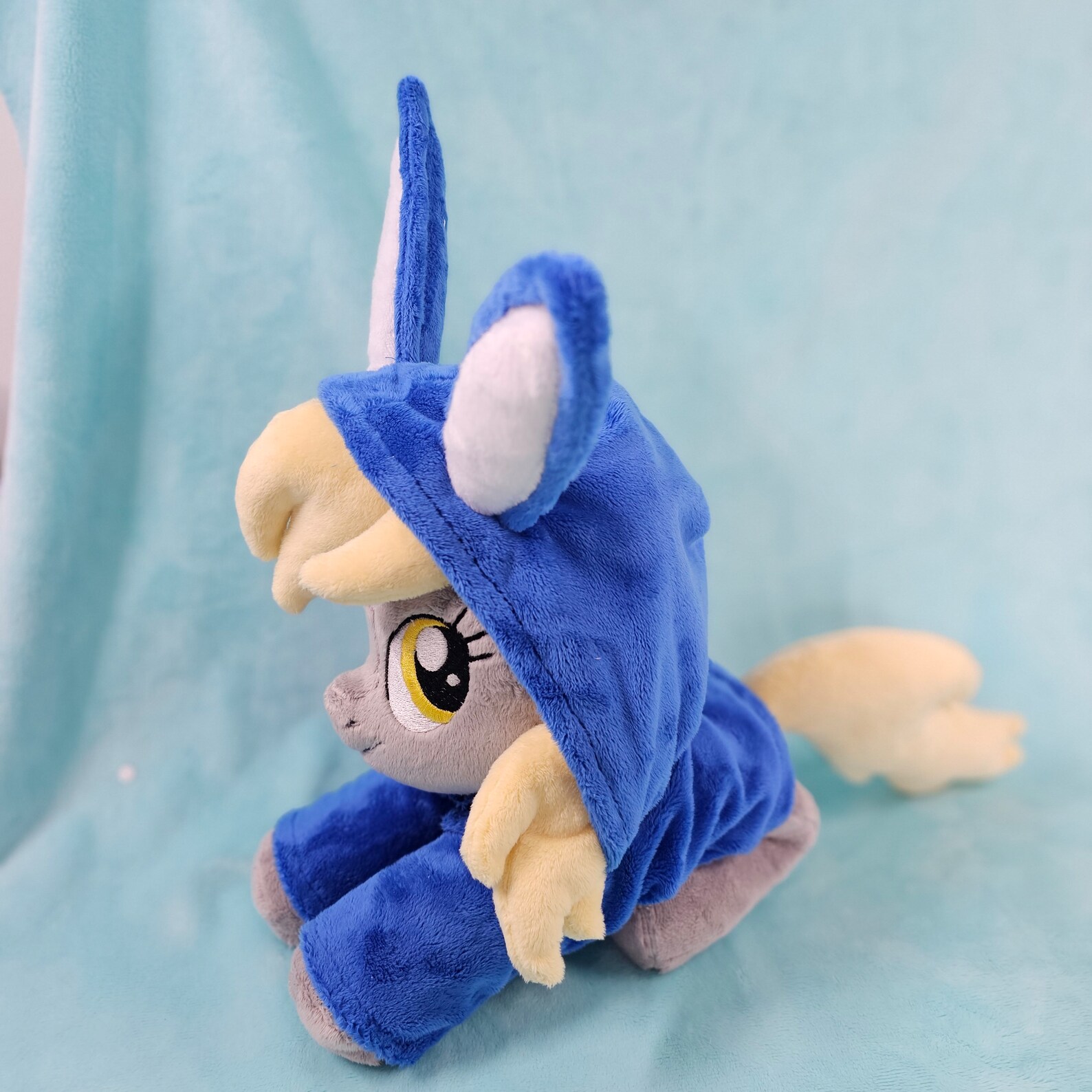 Derpy Bunny Hoodie - Handmade Beanie Plush - Etsy UK